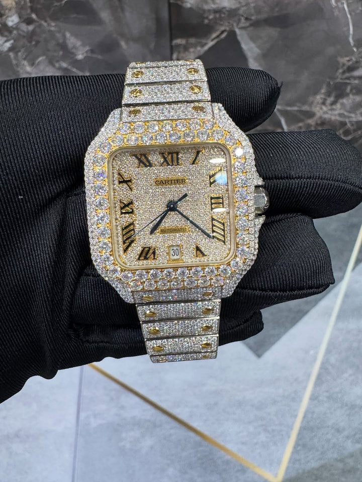 Moissanite Cartier Watch – Iced Out Luxury Collection – iMaxBudsWatch
