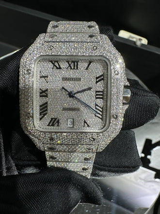 Moissanite AP Watch - 41mm Audemars Piguet Royal Oak Diamond Watch ...