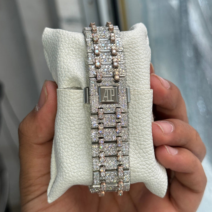 Moissanite AP Watch - Audemars Piguet Icedout watch - iMaxBudsWatch